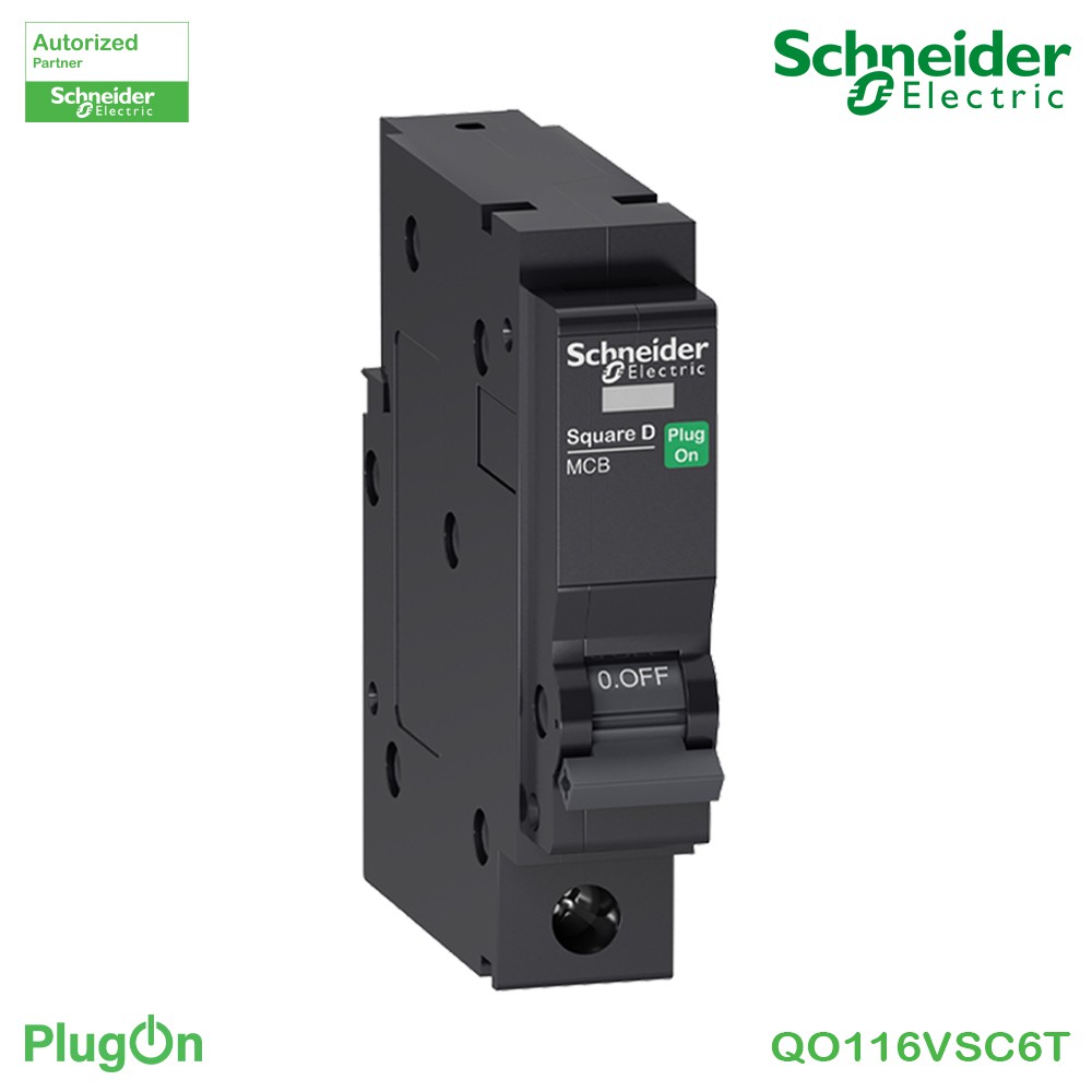 Schneider Electric - QOvs เซอร์กิตเบรกเกอร์ ลูกย่อยชนิด 16 แอมป์ 1 โพล ...