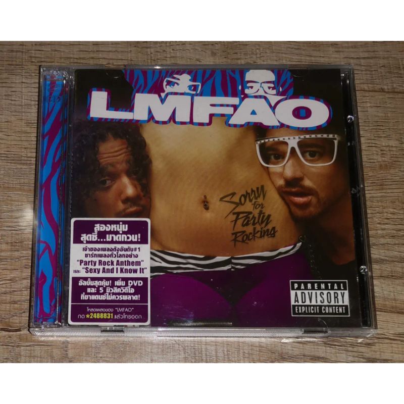 LMFAO ซีดี ดีวีดี Promo CD + DVD Album Sorry For Party Rocking | Shopee ...