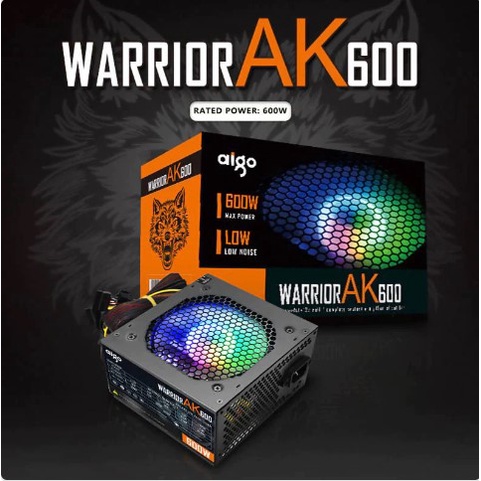 Aigo AK600 PC PSU Power Supply 600w Computer Power 12V ATX Active PC Gaming | Shopee Thailand