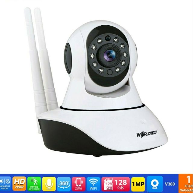 WORLDTECH กล้องวงจรปิดไร้สาย Robot Full HD1080p Wireless IP CAMERA ...
