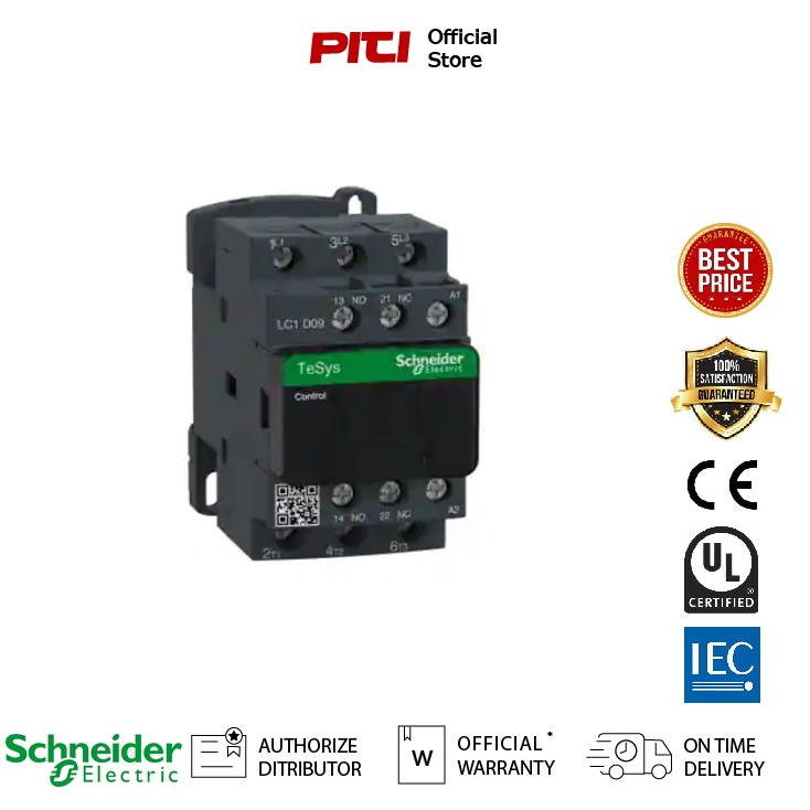 Schneider LC1D09M7 แมกเนติก คอนแทคเตอร์ TeSys Control Deca Contactor ...