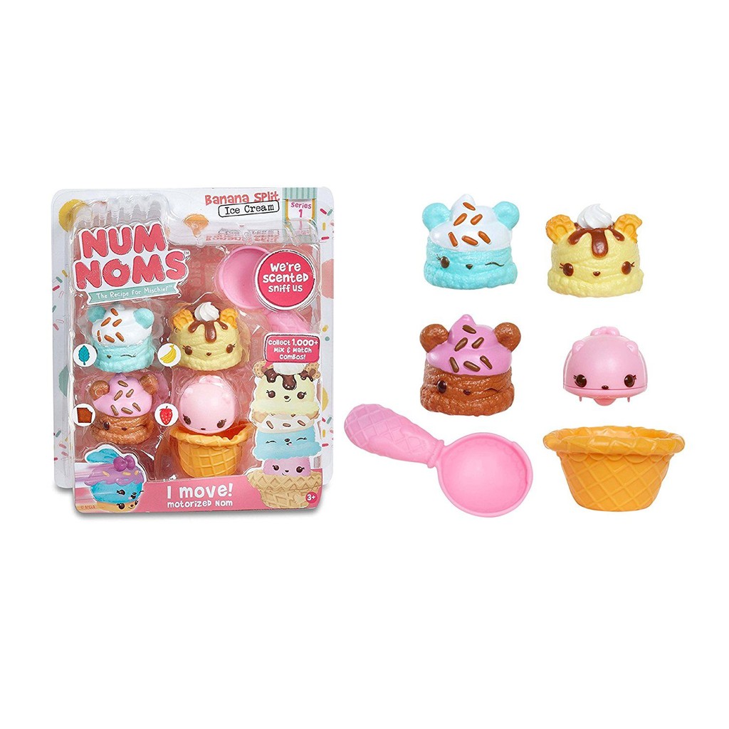 (ของแท้ 100%) Num Noms Series 1 Ice Cream Bundle: Banana Split and ...