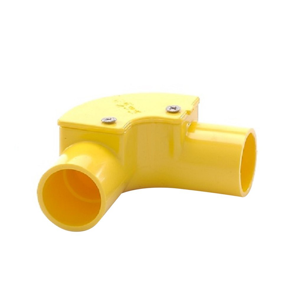 SWEEP ELBOW PIPE FITTING SCG 90 H PVC 3/8 INCHES YELLOW ข้อต่อโค้ง 90 ...