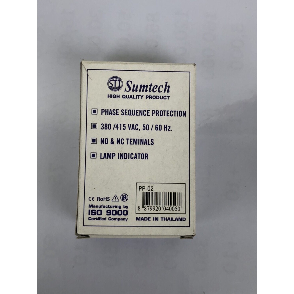 เฟสโปรเทคเตอร์ relay รุ่น PP-02 "sumtech" Pase Protection เฟสโปรเทคชั่น อุปกรณ์ป้องกันไฟตก ...