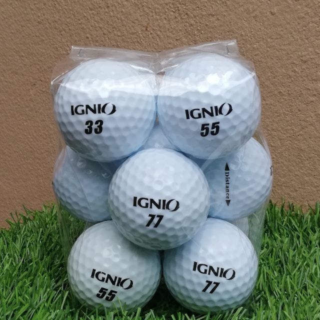 ลูกกอล์ฟ IGNIO มือสอง 12 ลูก 60-70% | Shopee Thailand