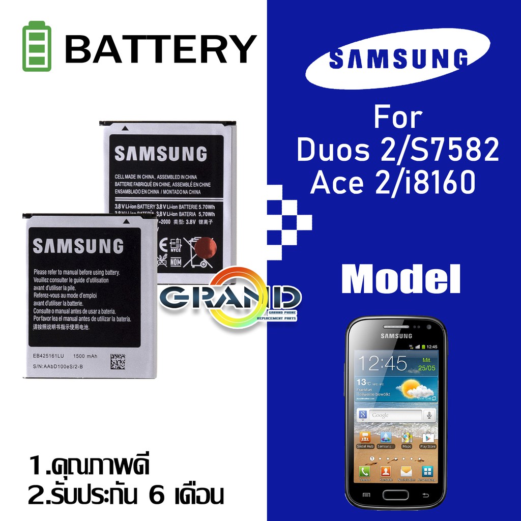 แบต i8160/i8190/GT-i8160/GT-i8190/7562/7582/S3 mini/J1 mini แบตเตอรี่ ...