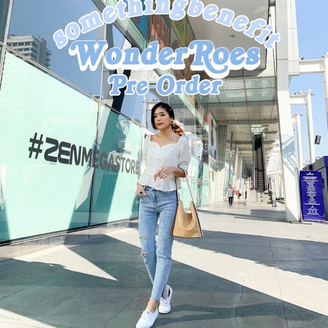 กางเกงยีนส์ wonder j จาก somethingbenefit | Shopee Thailand