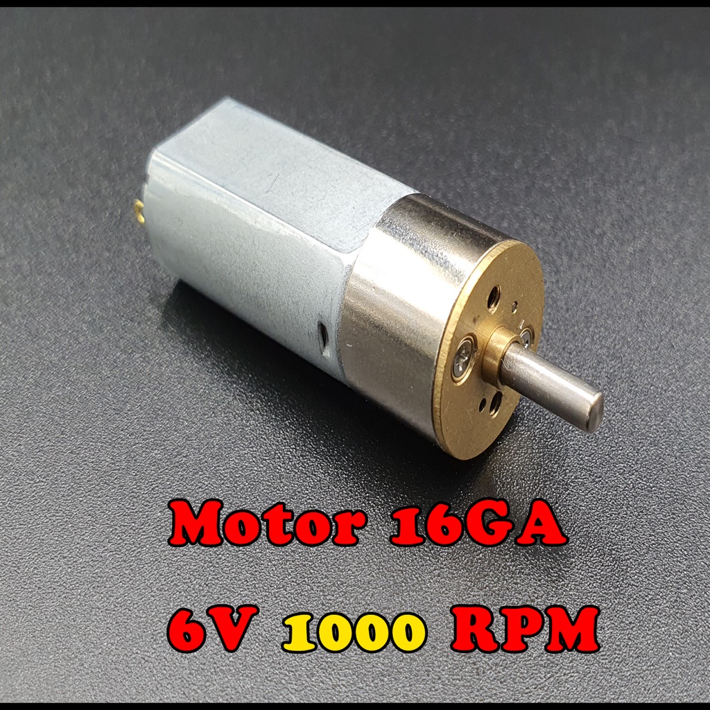มอเตอร์ 16GA (GM16-050SH) ความเร็วรอบ 500,1000,2000 RPM แรงดันไฟฟ้า 6 V ...
