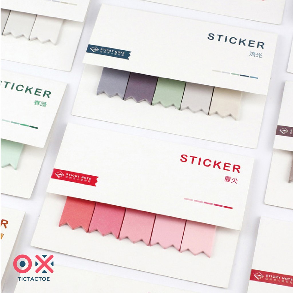 Post it - Strip - Sticky Note กระดาษโน้ต แถบสี | Shopee Thailand