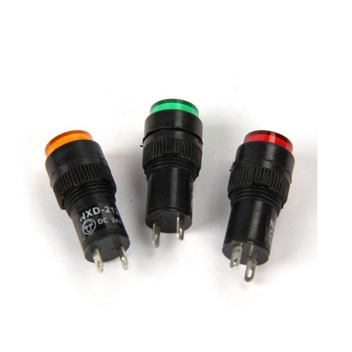 Pilot Lamp 12V 12mm สำหรับงานตู้คอนโทรล LED power indicator lamp ...