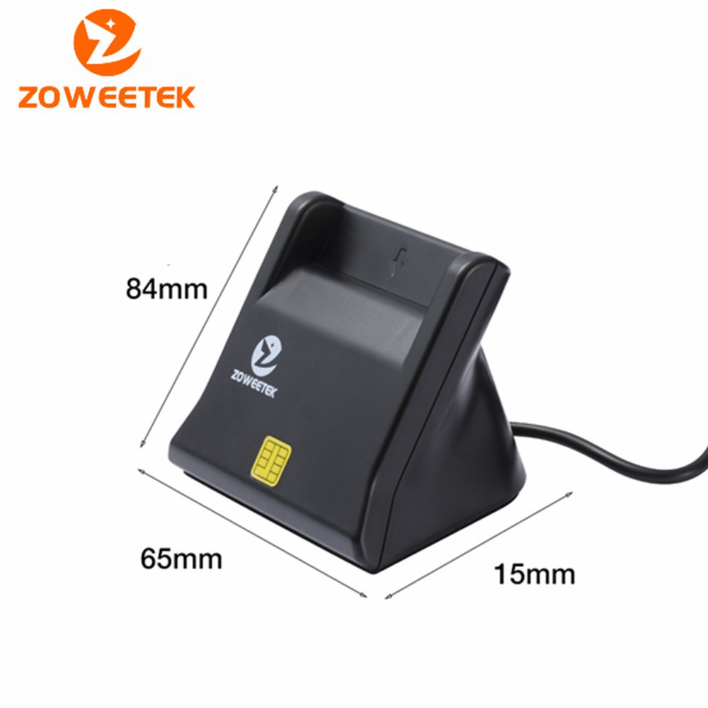🔥【พร้อมส่งจ้า】ZOWEETEK รับประกัน 2 ปี เครื่องอ่านบัตรประชาชน Smart Card ...