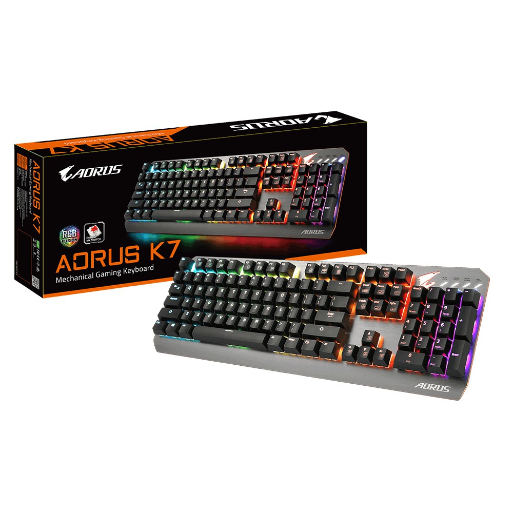 KEYBOARD (คีย์บอร์ด) AORUS K7 (CHERRY MX RED) (RGB LED) | Shopee Thailand