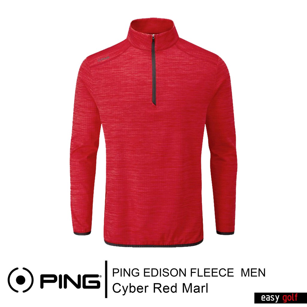 PING EDISON FLEECE PING MEN'S OUTERWEAR เสื้อกีฬากอล์ฟแขนยาวผู้ชาย ...