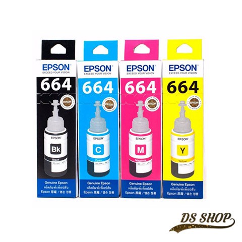 EPSON 664 (4 สี ) รุ่น T6641,BK / T6642,C / T6643,M / T6644,Y | Shopee ...