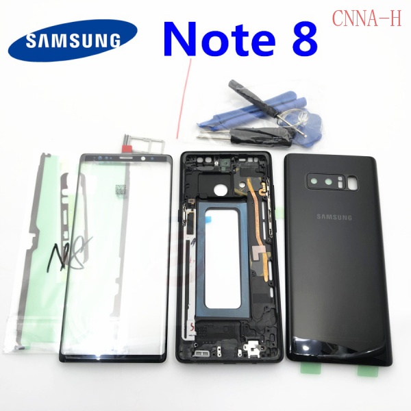 เคสแบตเตอรี่ หน้าจอกระจก กรอบกลาง สําหรับ Samsung Galaxy Note 8 N950 ...