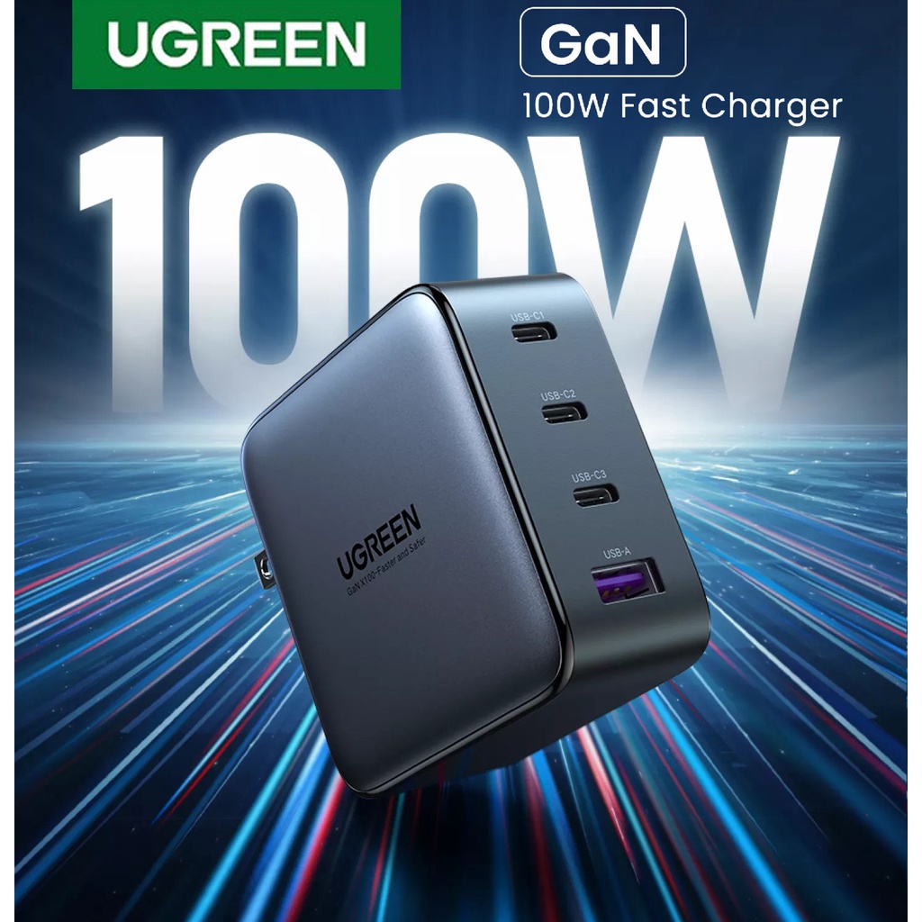 Ugreen PD 100W GaN Wall Charger 4 Port Fast Charging | Shopee Thailand