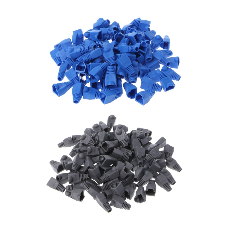 Pcf * 100 ชิ้น CAT5E CAT6 RJ45 หมวกสาย Ethernet สายพันธุ์บรรเทารองเท้า ...