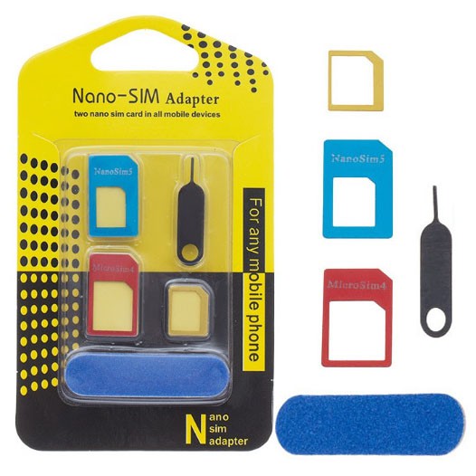 Nano SIM Card Adapter อะแดปเตอร์แปลงซิมโทรศัพท์ | Shopee Thailand