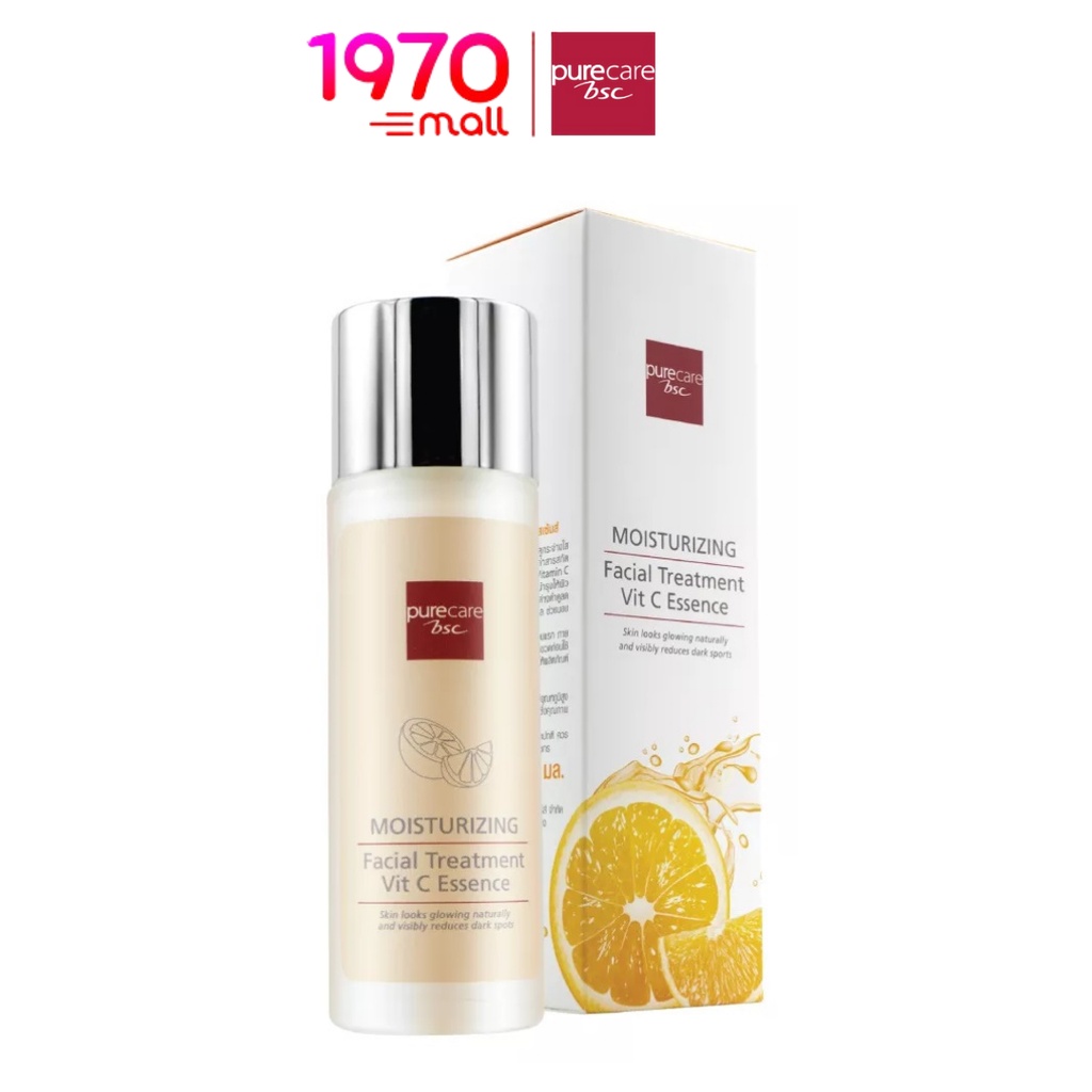 PURE CARE BSC น้ำตบ เอสเซ้นส์ MOISTURIZING FACIAL TREATMENT VIT C ...