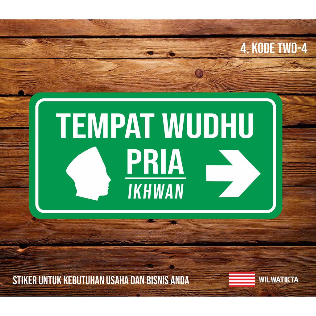 สติ๊กเกอร์ Wudu Sign สําหรับผู้ชายและผู้หญิง (นาที 2 ชิ้น) | Shopee ...