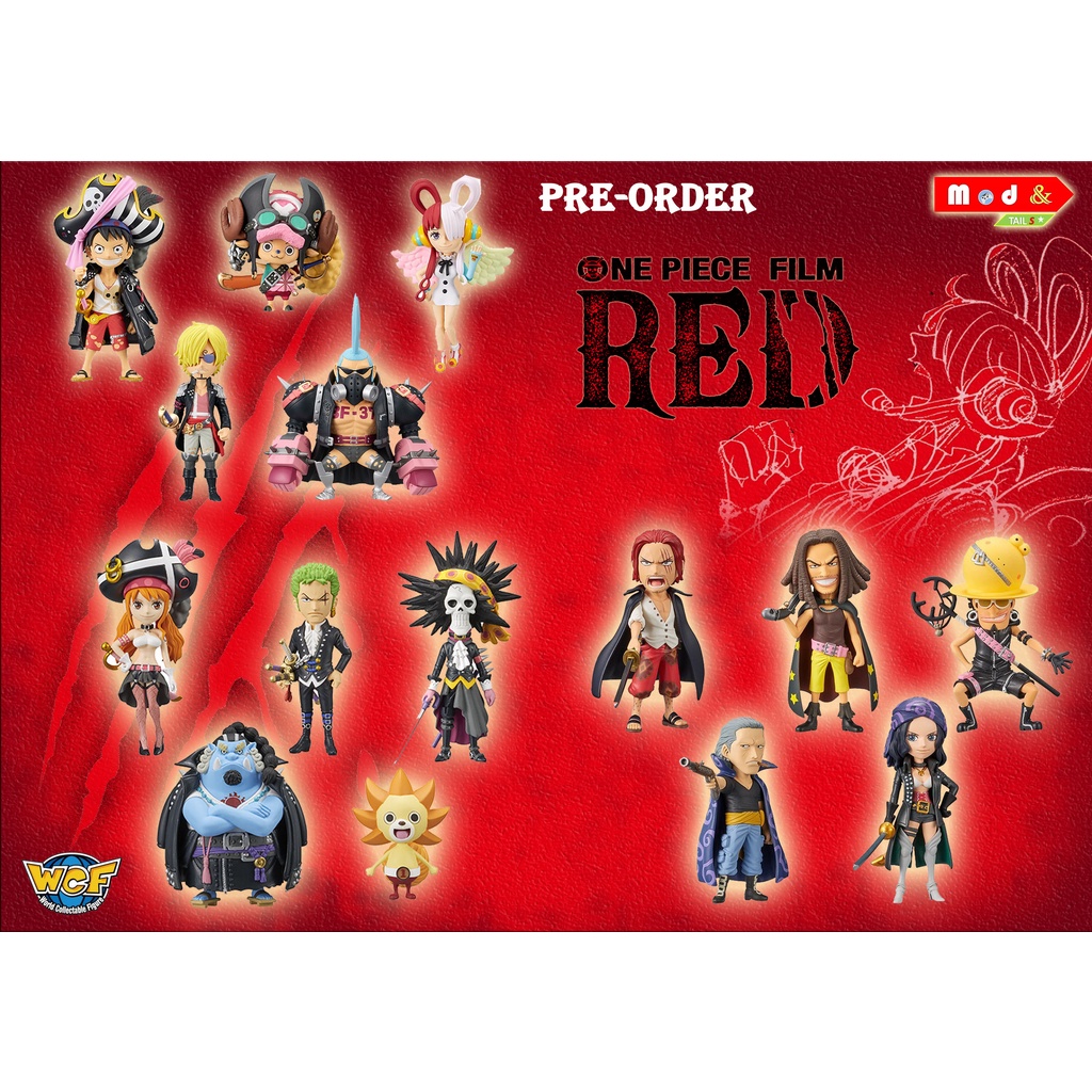 งานแท้ ️WCF:ONEPIECE FLIM RED Vol.1 2 3 World collectable figure Lot.JP ...