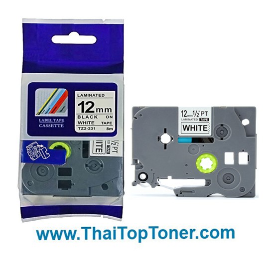 เทปพิมพ์อักษร TZ2-231 (เทียบเท่า) Brother TZE-231 | Shopee Thailand