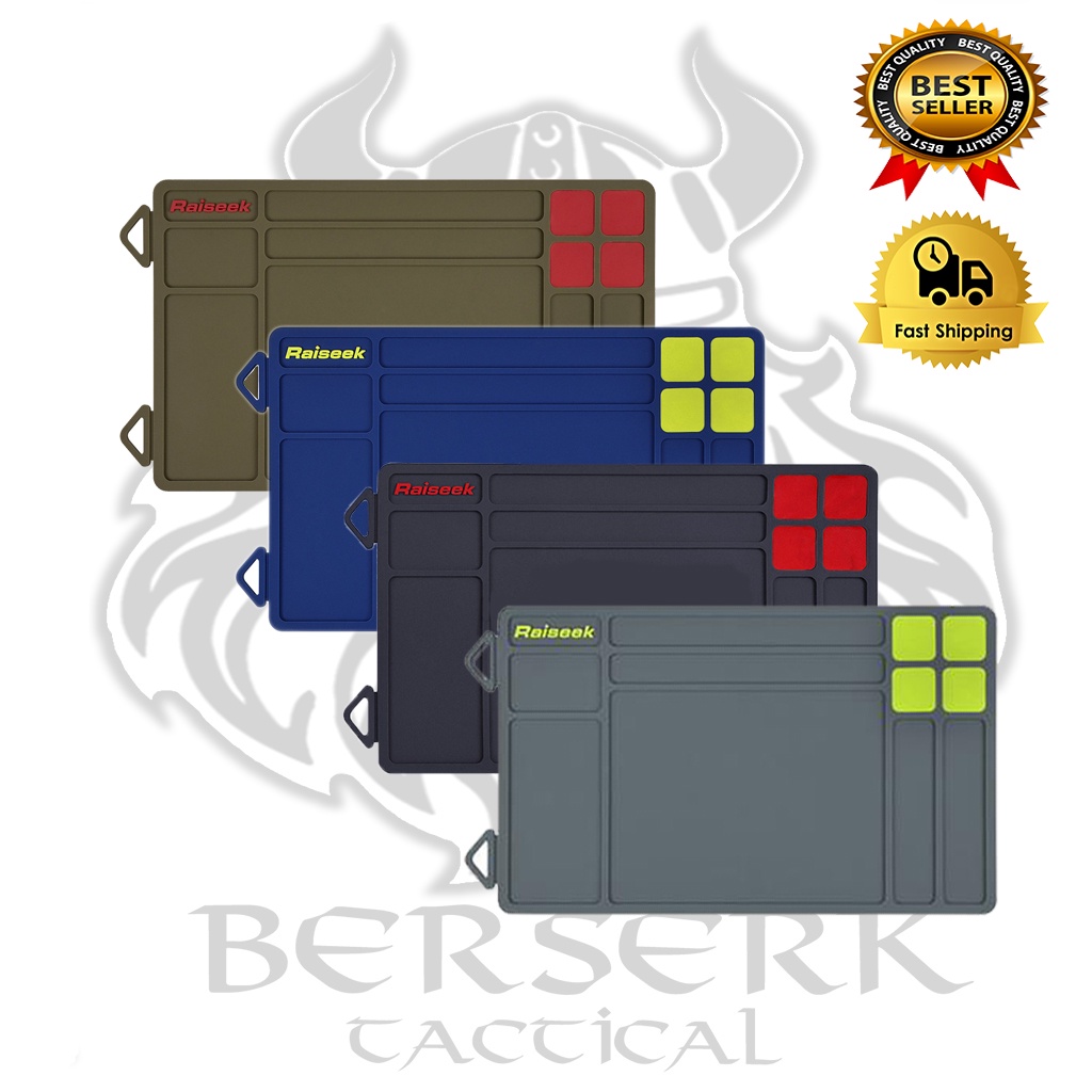 แผ่นยางรองซ่อมปืนสั้น Raiseek Gun Cleaning Mat ขนาด 15.9" x 9.8 ...