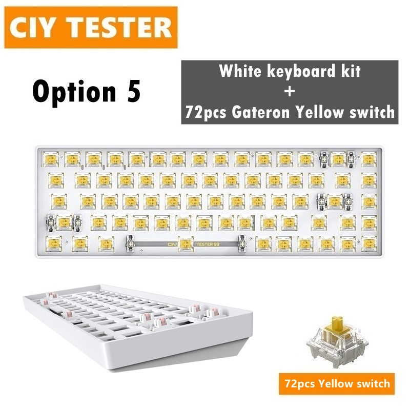 [KOOLSOO] Tester68 คีย์บอร์ดไร้สาย 2 โหมด 0 และ 2.4G | Shopee Thailand