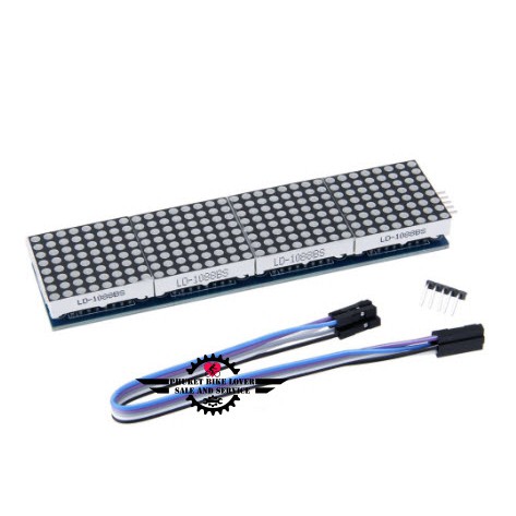 MAX7219 Dot Matrix Module Microcontroller 4 In One Display with 5P Line ...