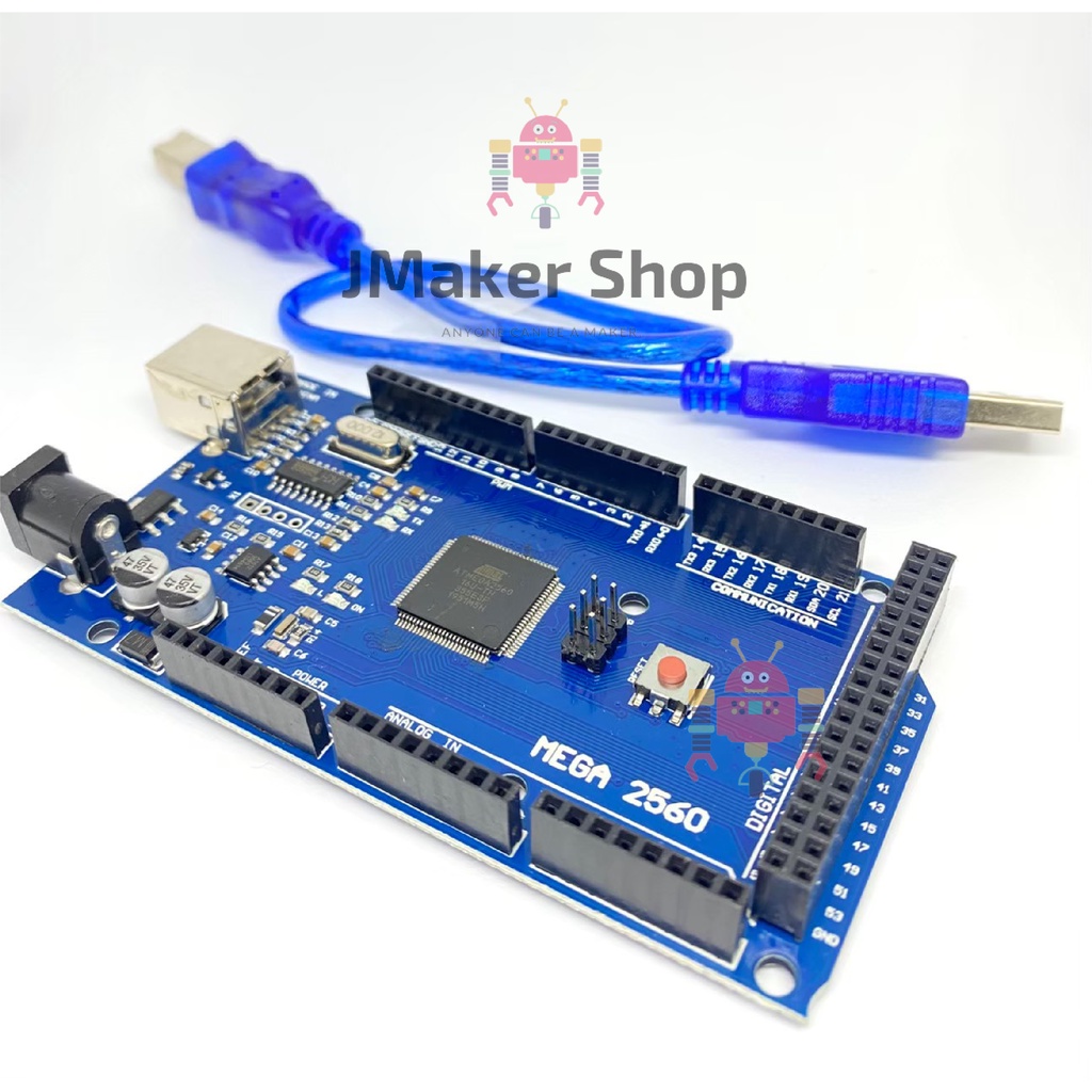 MEGA 2560 R3 Chip CH340 แถมสาย USB ( Arduino - Compatible Board ...