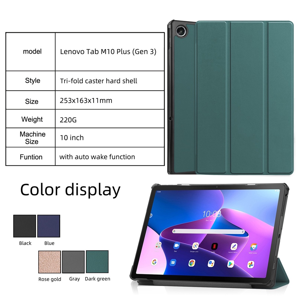 เคสฝาพับ สำหรับ เลโนโว่ M8 / M9 / M10 Plus Gen3 10.6 / K10 Smart Case For Lenovo Tab M8 / M9 ...