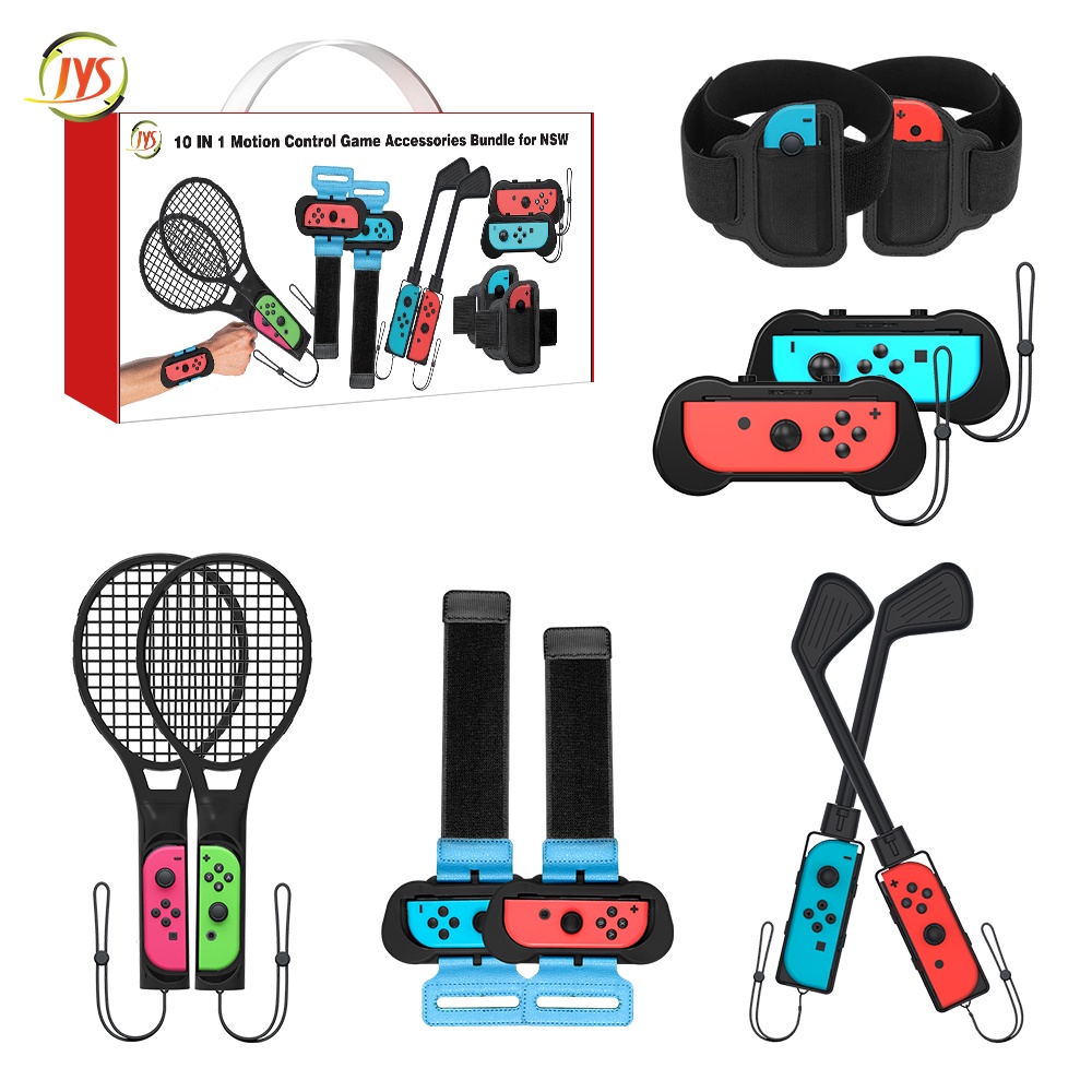 10 in 1 Nintendo Switch Oled ชุดอุปกรณ์เสริมเกม NS Joycon Controller ...