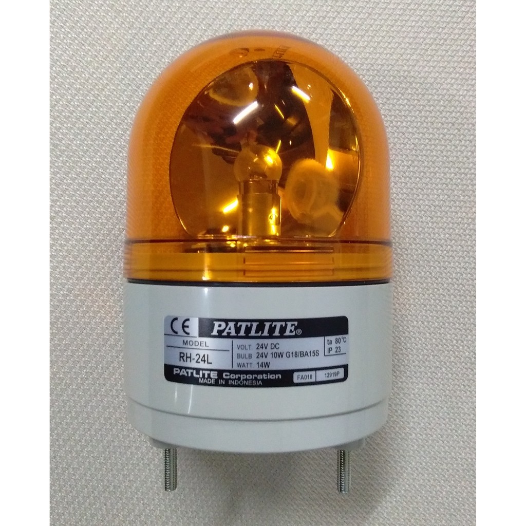 PATLITE : Rotary warning light RH-24L ไฟหมุน 24 VDC | Shopee Thailand