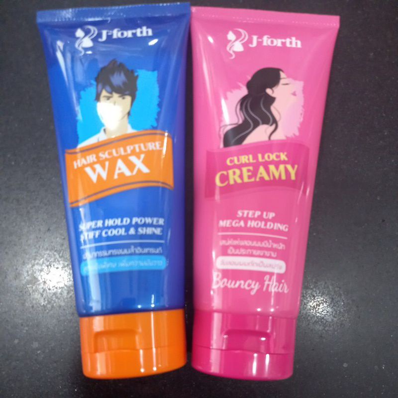 J-forth เจโฟร์ท แฮร์ สคัลพเจอร์ แว๊กซ์ ซุปเปอร์ โฮลด์ คลู แอนด์ ชายน์ และ ครีมจับลอน มี 2 สูตร ...