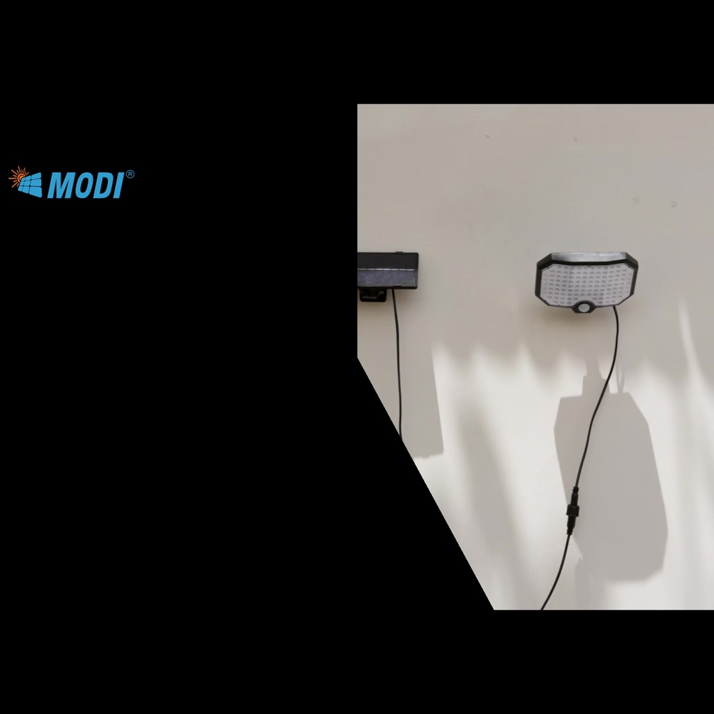 MODI x Vmax ไฟติดผนังโซล่าเซลล์ แสงขาว เปิดได้ 3 โหมด เปิดปิดอัตโนมัติ ...
