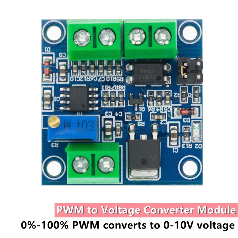 PWM to Voltage Converter Module 0%-100% to 0-10V for PLC MCU Digital to ...