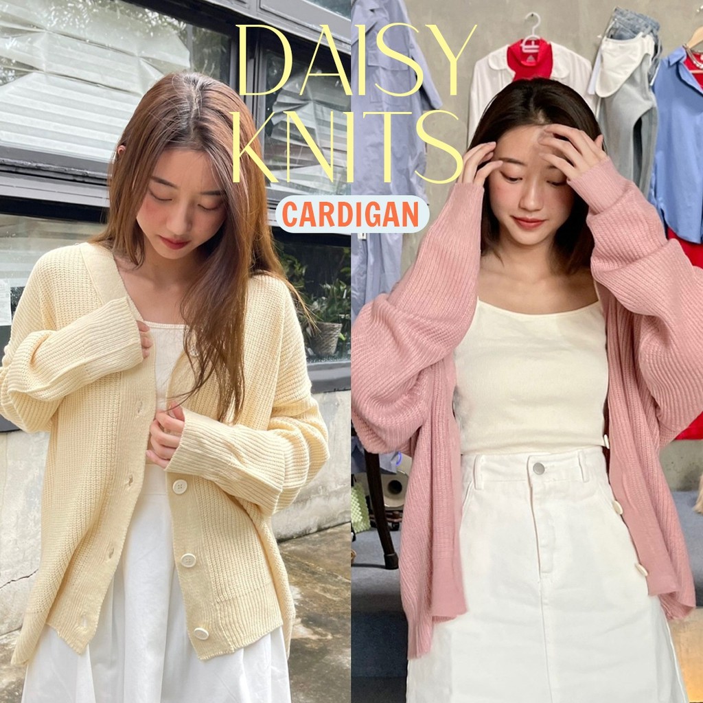 Choosedress A8185 Daisy knits Cardigan คาร์ดิแกนไหมพรม | Shopee Thailand