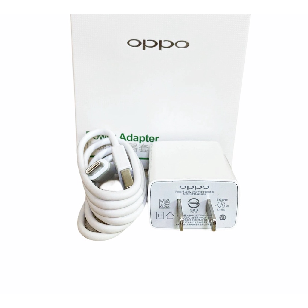 ชุดชาร์จ OPPO แท้ หัวชาร์จพร้อมสายชาร์จ หัว TYPE-C MAX 5V2Aใช้ได้หลาย ...