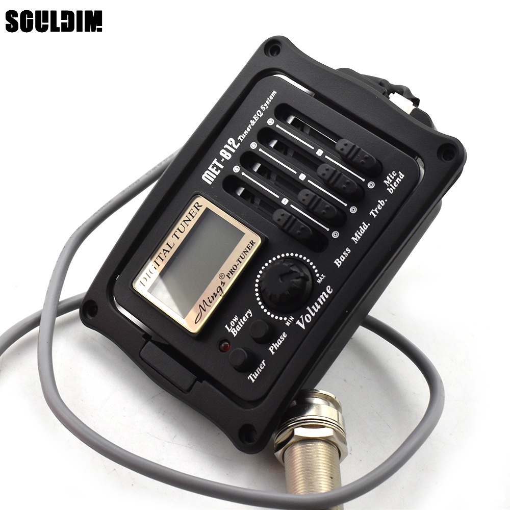 Met-b12 4 Band กีตาร์อะคูสติกรถกระบะพร้อมไมโครบอร์ดจูนเนอร์ระบบ EQ ...