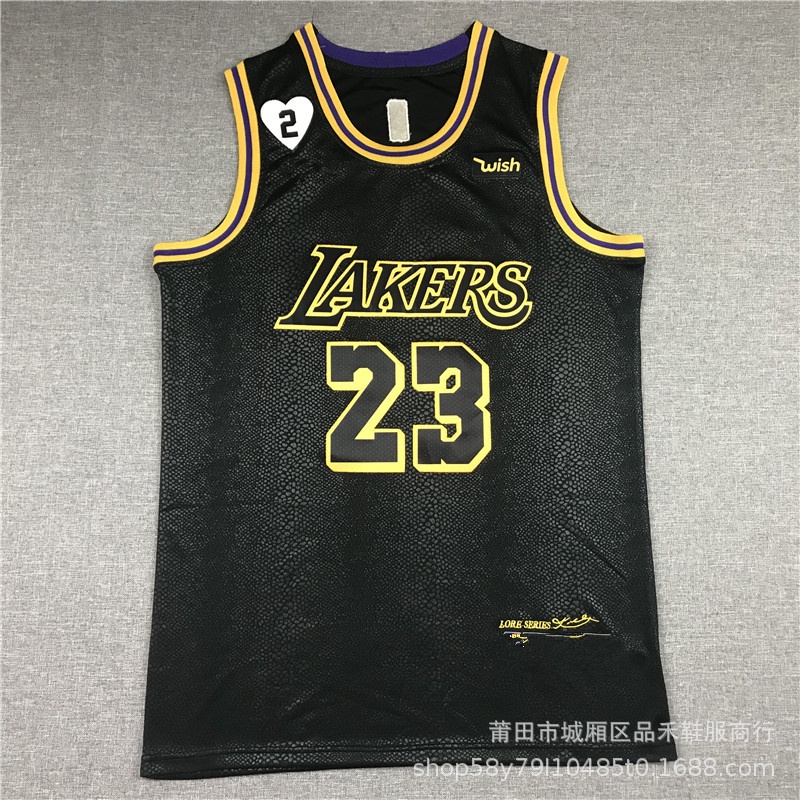 เสื้อกีฬาบาสเก็ตบอล ลายทีม Nba Jersey Lakers 24 Kobe Bull 23 Jordan สี ...