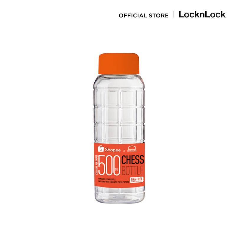 LocknLock ขวดน้ำพลาสติก Chess Water Bottle ความจุ 500 ml. รุ่น HAP816 ...