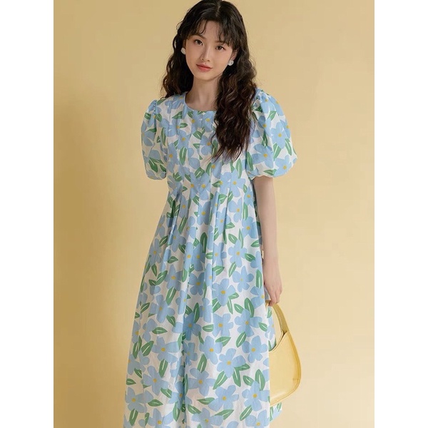 patricia house เดรสทรงเกาหลี แขนบอลลูน | Shopee Thailand