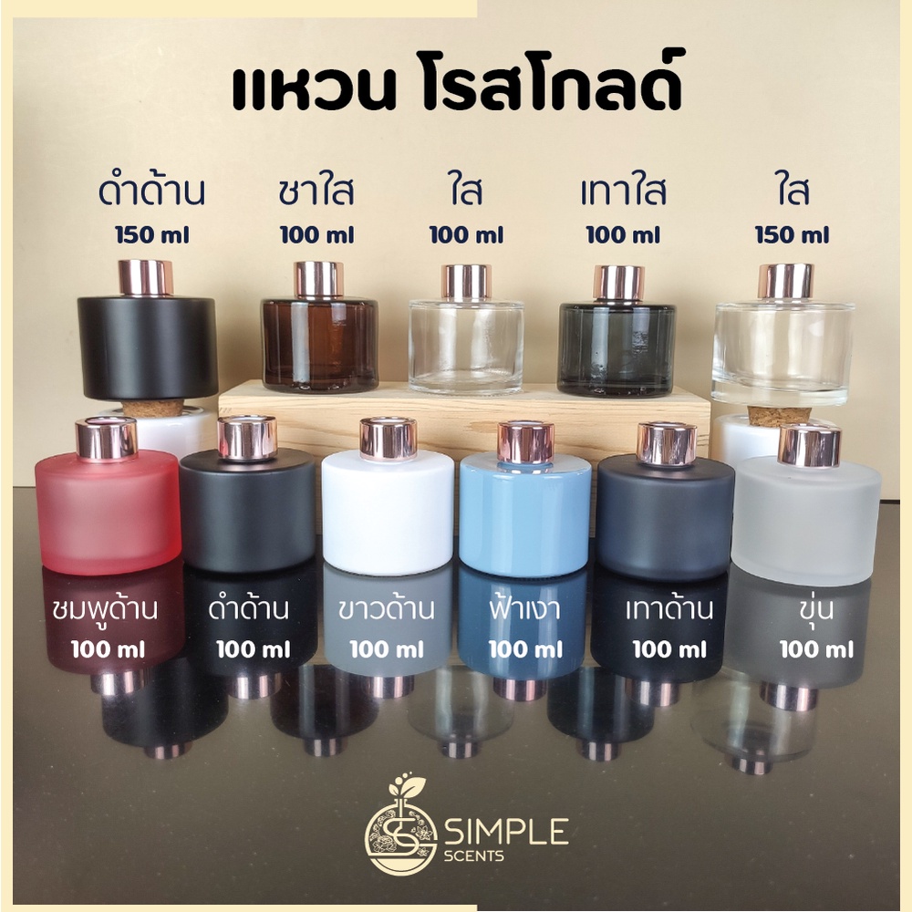 ขวด Reed Diffuser กลมเรียบ 100 & 150 ml | Shopee Thailand