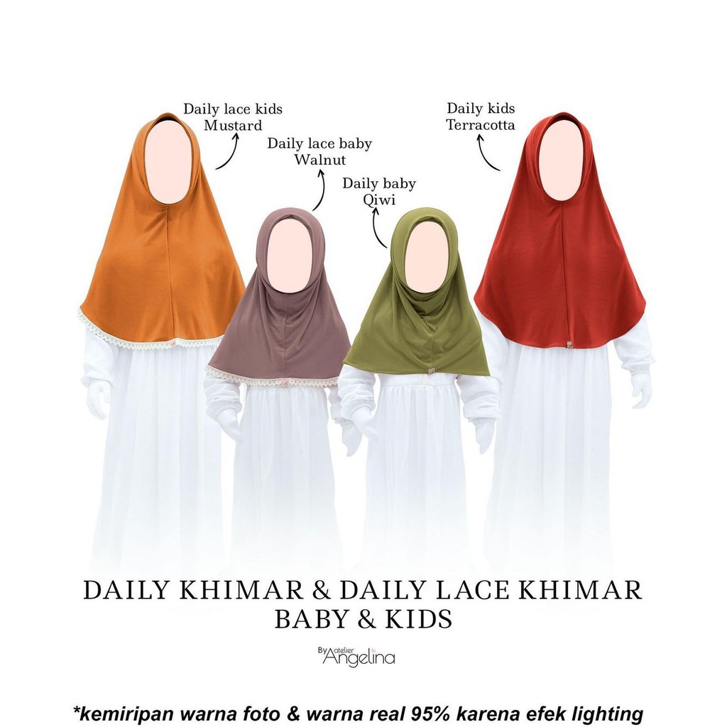 Khimar KIDS ประจําวัน (แบบม้วน) | Shopee Thailand