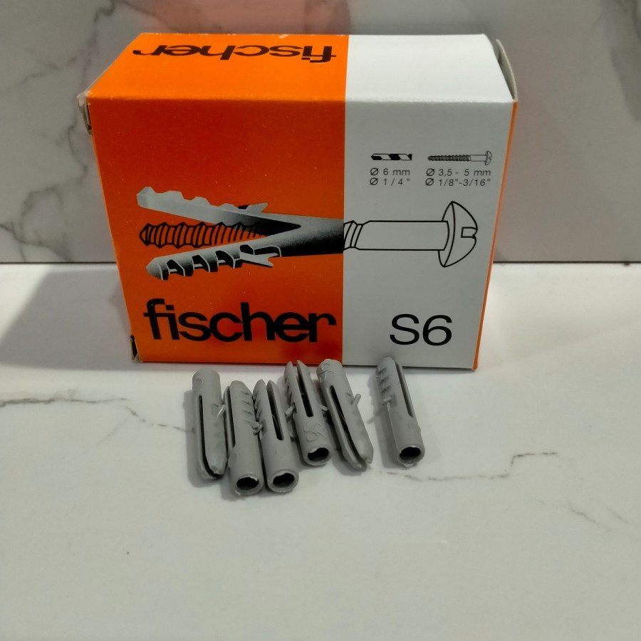ประหยัด FISHER S6 / FISER รูผนัง 6 มม | Shopee Thailand