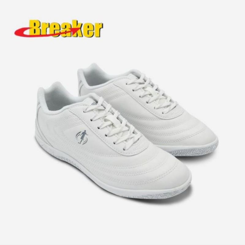 ส่งไว! ไม่ต้องซัก!!! Breaker BK30 รองเท้าผ้าใบหนังผูกเชือก ขาว เบอร์ 36 ...