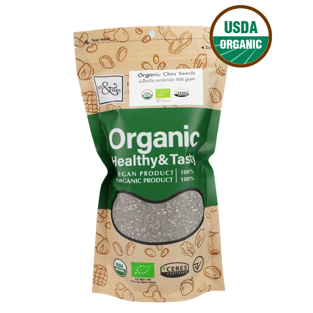Mr. & Mrs. เมล็ดเจียดำ Black Chia Seed (500g) | Shopee Thailand