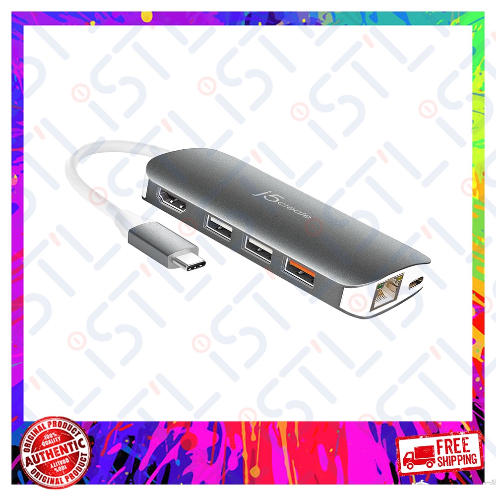 J5create USB Type-C 9-in-1 Multi Adapter JCD383 | Shopee Thailand