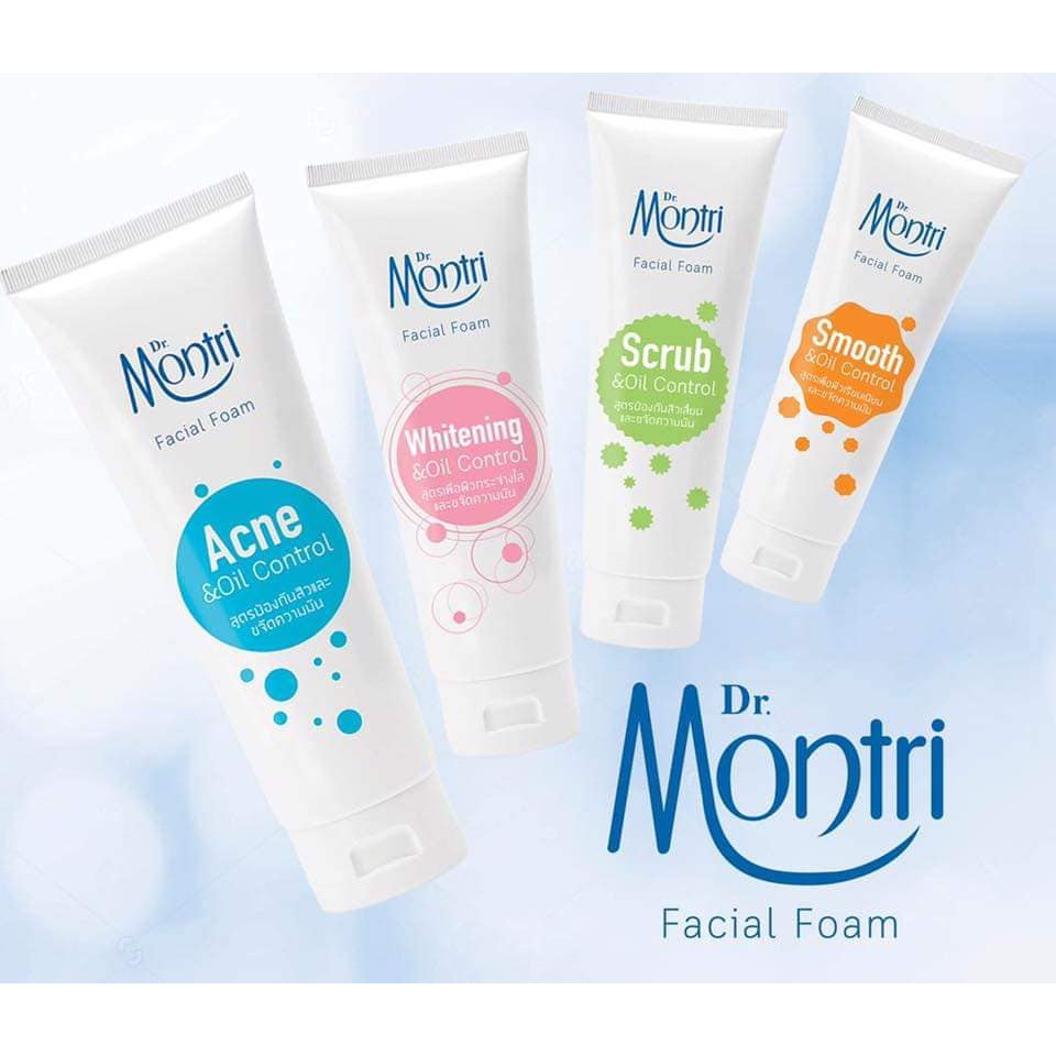 Dr.montri facial foam 125g โฟมล้างหน้า ดร.มนตรี สูตรแอคเน่ แอนด์ ออยล์ ...