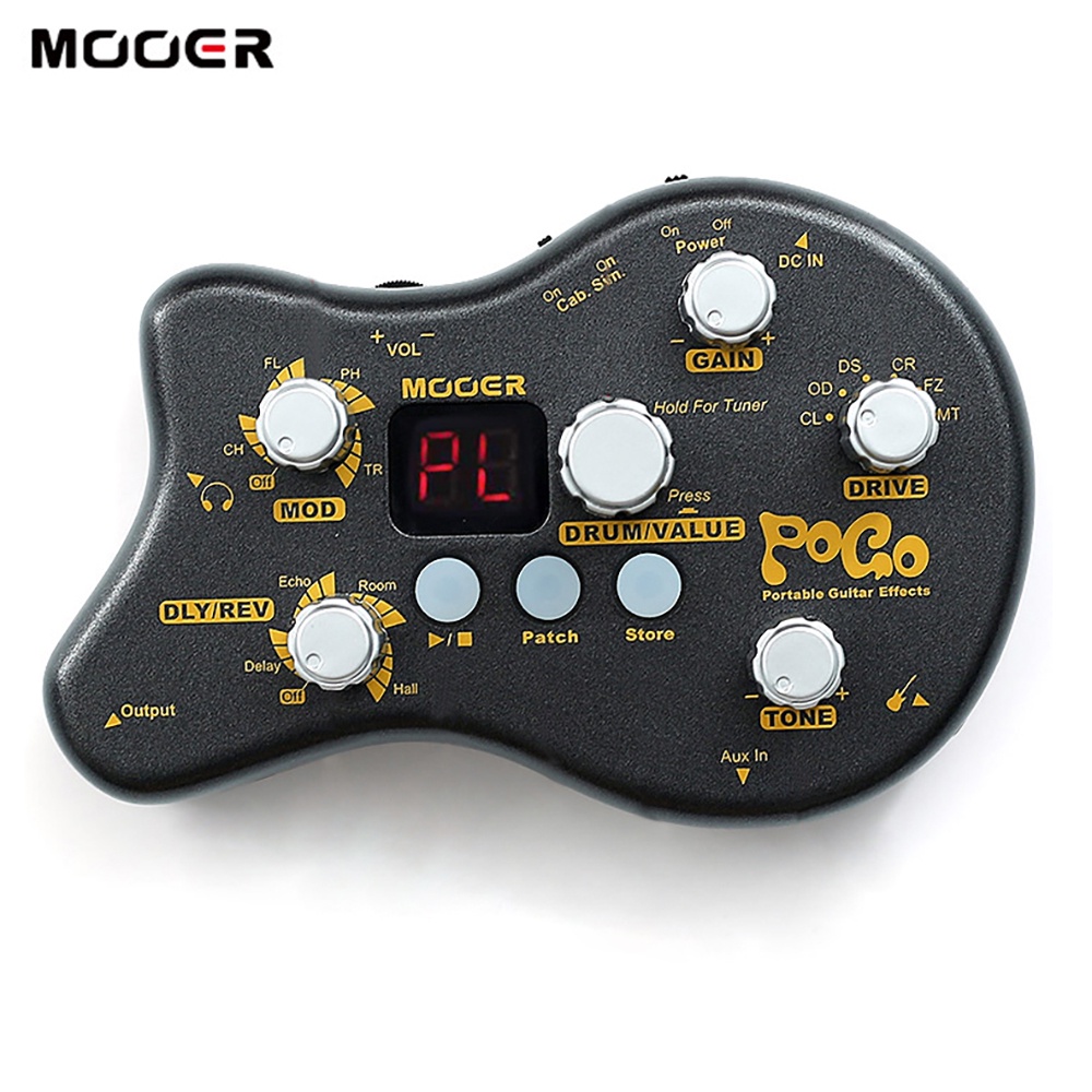 Mooer POGO แป้นเหยียบเอฟเฟคกีตาร์ ขนาดเล็ก 5 เอฟเฟค 40 จังหวะ | Shopee ...